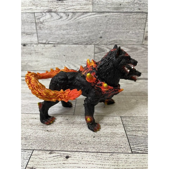 Schleich | Toys | Schleich 27 Hellhound Cerberus 2 Headed Fire Lava Dog ...